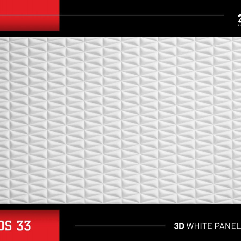 3D White Sheet – DS 01 – Deco Star PVC Panels